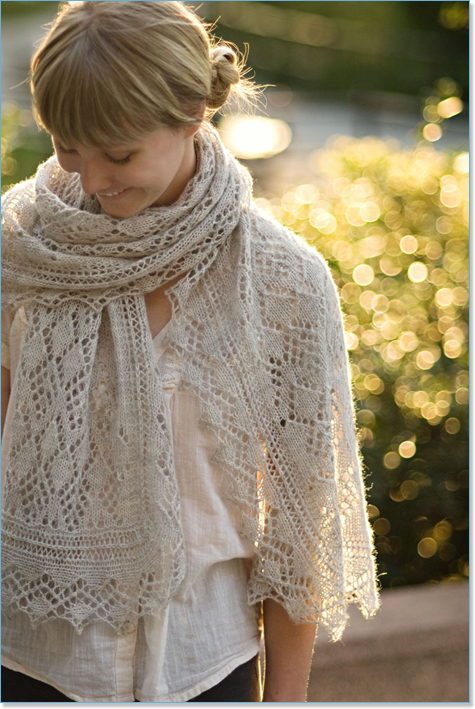 Brooklyn Tweed Patterns - Celes Scarf at Eat.Sleep.Knit
